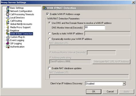 lanscape centrex proxy server™ user s reference wan ip nat detection