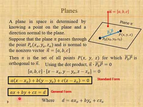 Topic Vector Valued Functions Lines And Planescont Part YouTube