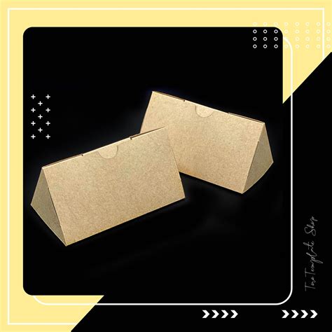 Triangle Box Template T Box Template Cookies Box Template Candy Box Template Resizeable