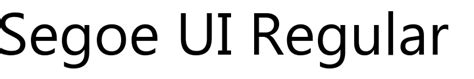La Famille De Polices Segoe Ui