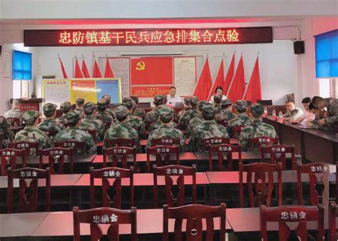 忠防镇召开2021年民兵点验大会