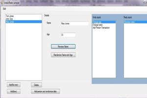Simple Undo Redo Library For C NET CodeProject