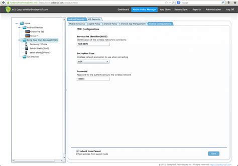 how to enforce group level byod policies customer support and