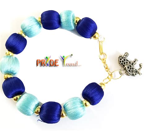 Wood Handmade Silk Thread Bracelet Rs 65 Piece Pride Trend Id 22348542873