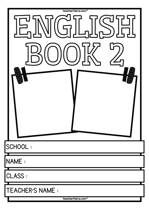 Front Cover For English Writing Book Buku Tulis