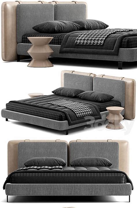 Bed Minotti Tatlin Soft 3dcu Free Daz3d Models