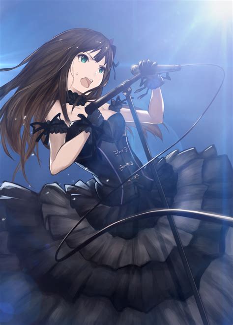 Anime Girl With Microphone