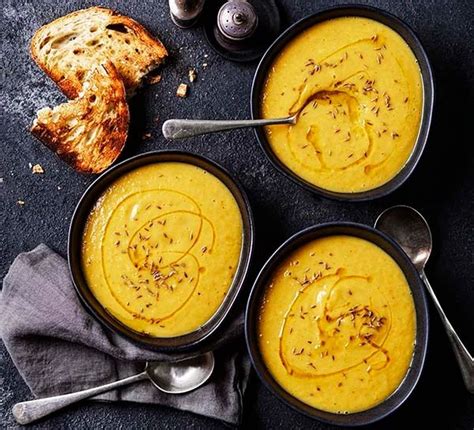Spicy Roasted Parsnip Soup Recipe Parsnip Soup Winter Soup Recipe