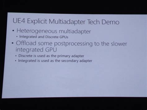 Directx 12 Multiadapter Technology Allows Discrete And Integrated Gpus