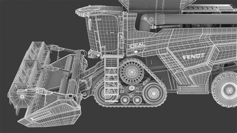 Fendt Ideal Combine Harvester 3d Model By Frezzy