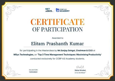 Prashanth Kumar Elitam On Linkedin Nxtwave Ccbp