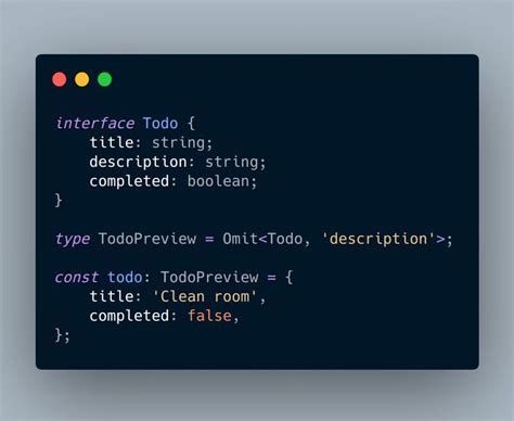 Just Learned About The Omit Utility Type It Constructs A Type By