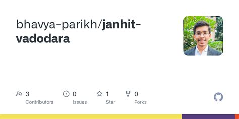 GitHub Bhavya Parikh Janhit Vadodara