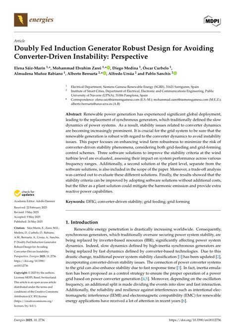 Pdf Doubly Fed Induction Generator Robust Design For Avoiding