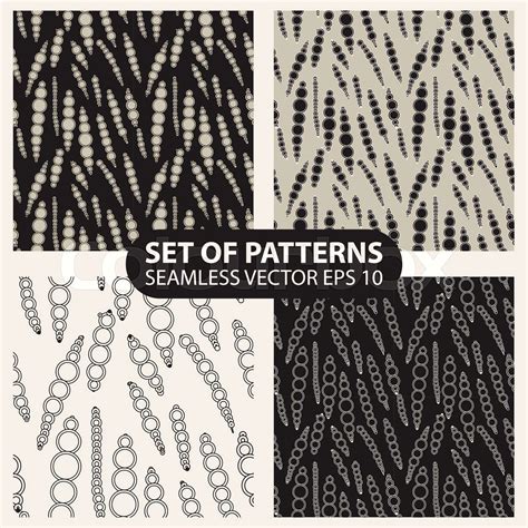 Graphical Abstract Seamless Pattern Of Circles Stock Vector Colourbox