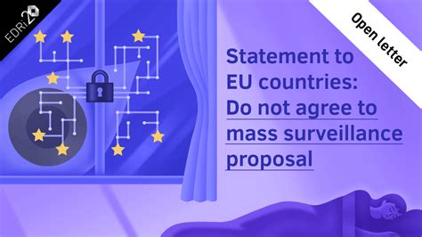 Open Letter Eu Countries Should Say No To The Csar Mass Surveillance Proposal European