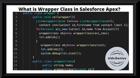 what is wrapper class in salesforce apex sfdcgenius