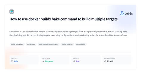 How To Use Docker Buildx Bake Command To Build Multiple Targets Labex