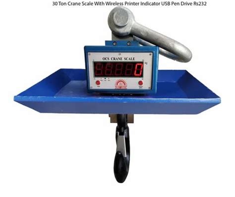 Sunrise Aluminium Casing 30 Ton Crane Scale With Wireless Printer Indicator USB Pen Drive Rs232