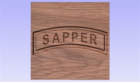 Us Army Sapper Tab Vector Files Dxf Eps Svg Ai Crv Etsy