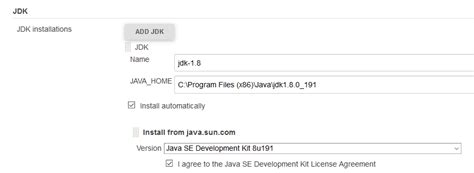 Java Jenkins Job Cant Find Jdk But Jdk Configured In Jenkins Stack Overflow