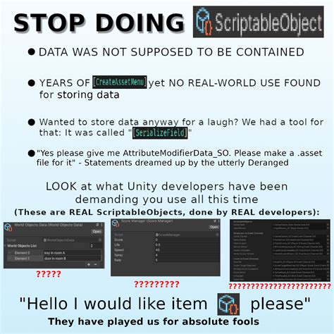 Objects Were Not Meant To Be Scripted Runity3d