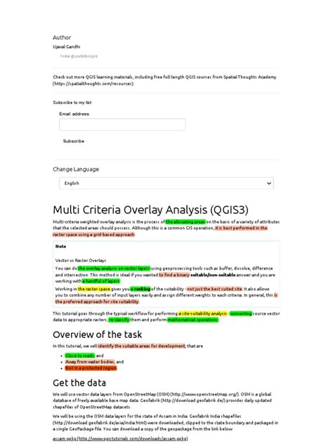 Multi Criteria Overlay Analysis Qgis3 Qgis Tutorials And Tips Pdf Geographic Information