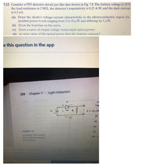 Solved 7 12 Consider A PIN Detector Circuit Just Like That Chegg Com