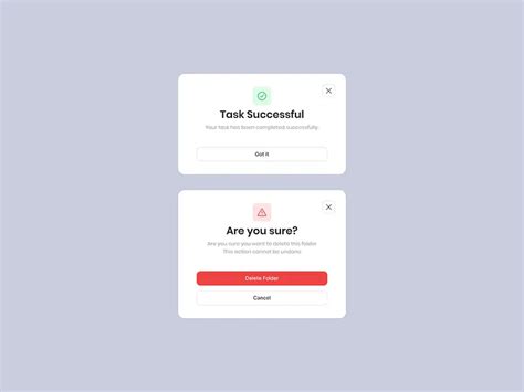 Confirmation Modal Designs Themes Templates And Downloadable Graphic Elements On Dribbble