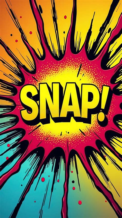 Comic Book Style Explosion With Bright Colorful Design Stock