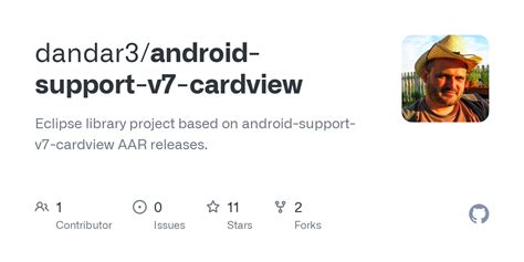 github dandar3 android support v7 cardview eclipse library project