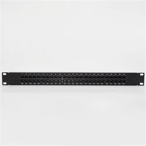 Ethernet Cat3 Voice Utp 50 Port Telephone Patch Panel 110 Or Lsa Rj11