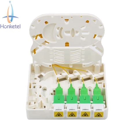 Lc Sc Apc Upc Ftth 4port Wall Mount Fiber Optic Terminal Socket Box Mini Terminal Box Socket