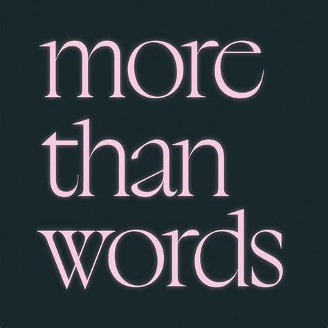 The Word More
