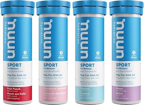 Nuun Sport Electrolyte Drink Tablets Box Of 4 Tubes 40 Servings
