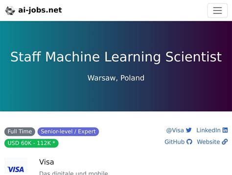 [hiring] staff machine learning scientist in warsaw poland r ai ml jobs