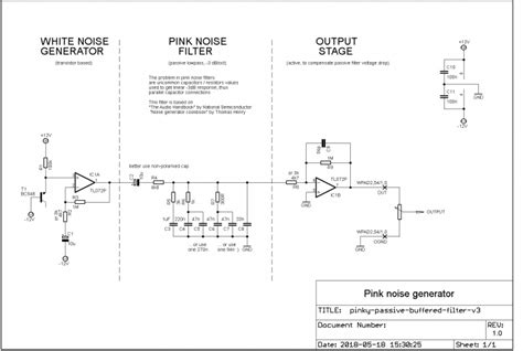 Pink Noise Generator Passive Filter Syntherjack Syntherjack