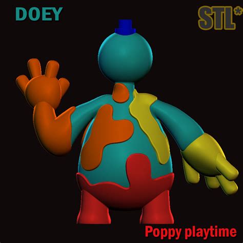 🦸 Doey The Doughman Stl 3d Model Poppy Playtime Chapter 4 Fanart・ Stl