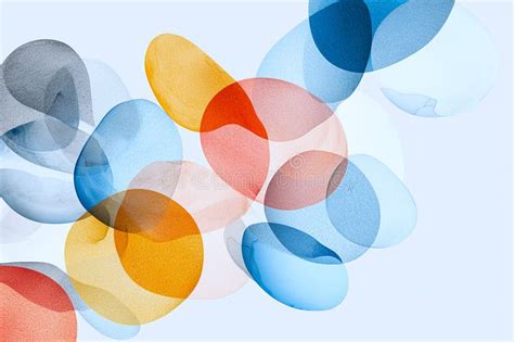 Overlapping Gradient Circles On Light Grey Embodying A Contemporary Minimalist Design