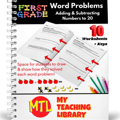 Addition And Subtraction Word Problems Numbers To 20 My Teaching Library
