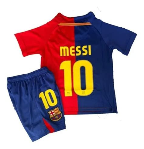 Uniforme Barcelona Retro Messi Niño O Adulto Cuotas Sin Interés