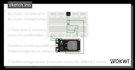 Temp Sensor Esp32 Wokwi Esp32 Stm32 Arduino Simulator