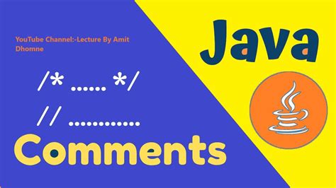 Comments In Java Programming Comment In Java Java Comment How To Add Comment In Java