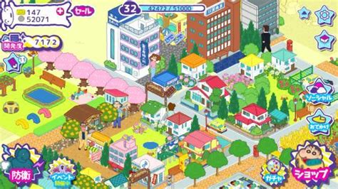 蜡笔小新街道全景图 蜡笔小新室外场景 蜡笔小新场景图 大山谷图库