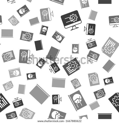 Set Computer Monitor Graph Chart Board Stock Vector Royalty Free Shutterstock