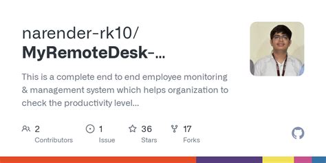 Github Narender Rk Myremotedesk Complete Workspace Integrated