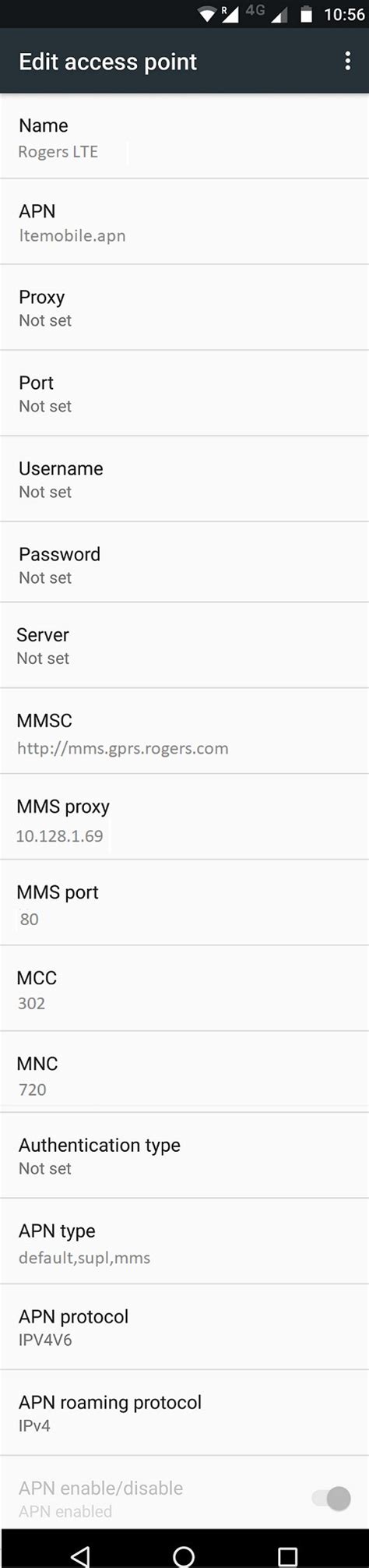 Rogers LTE APN Settings For Android LG Galaxy HTC G G LTE APN Canada