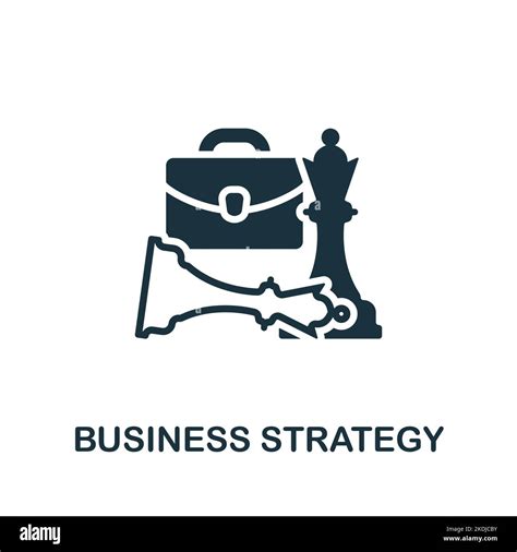 Business Strategy Icon Monochrome Simple Business Intelligence Icon For Templates Web Design