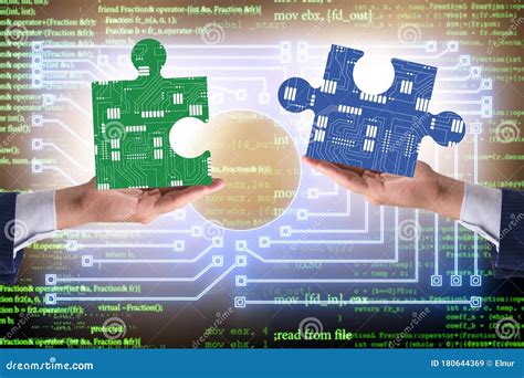 Digital Transformation Concept With Jigsaw Puzzle Stock Image Image Of Information