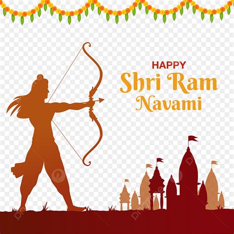 Shri Ram Vector Hd Png Images Shri Ram Navami With Bow Arrow Greeting Vector Illustration Of